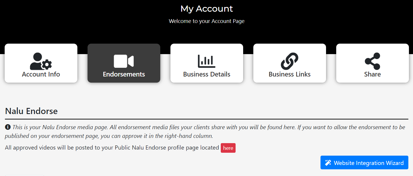 How to get your approved endorsements page? - Nalu Endorse